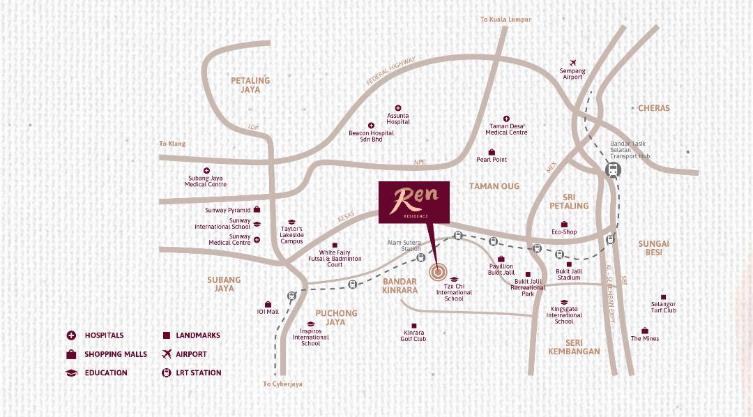 Ren-Residence-Location-Map | New Launch KL & PJ