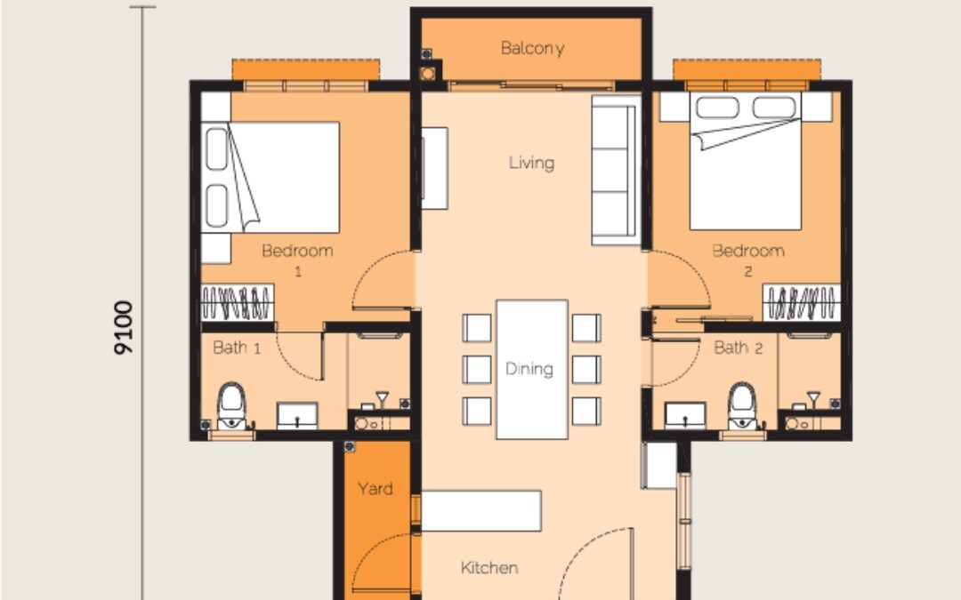 The-Wyn-Residences-Unit-Layout-700-sq-ft | New Launch KL & PJ