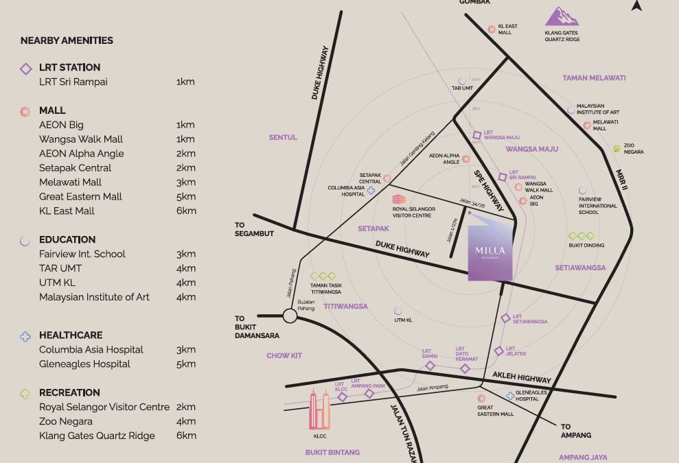 Milla-Residence-Location-Map-Surrounding-Amenities | New Launch ...