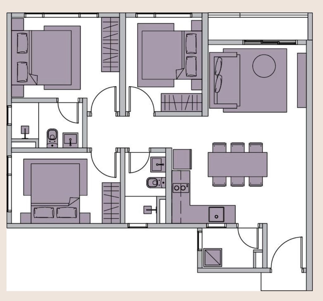 Milla-Residence-Unit-Layout-Type-B | New Launch KL & PJ