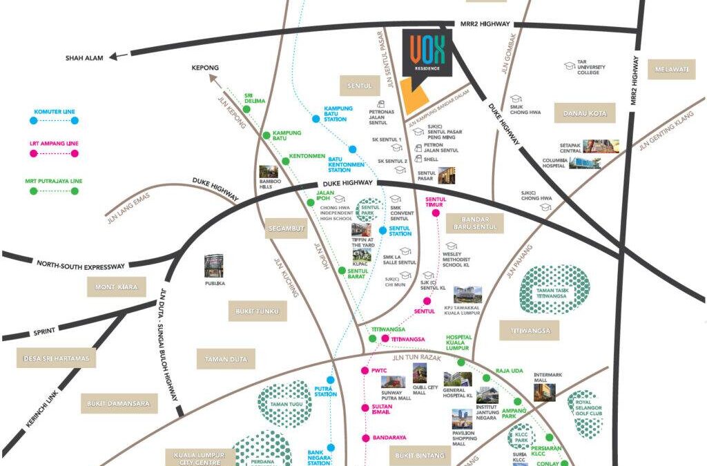 Vox-Residence-Sentul-Location-Map | New Launch KL & PJ
