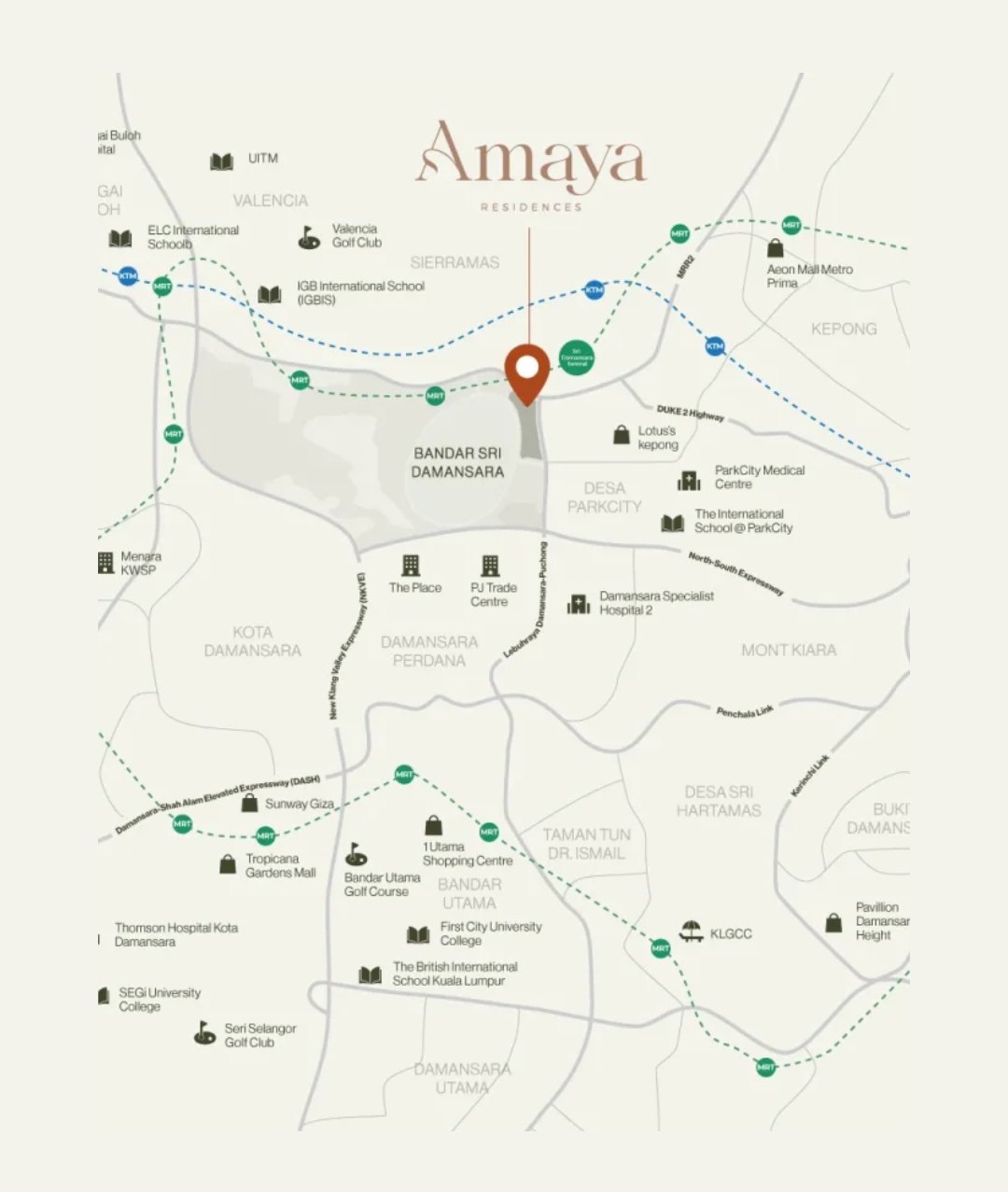 Amaya-Residences-Site-Map | New Launch KL & PJ