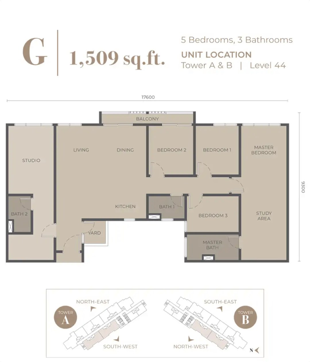 Mosaic-Residences-Unit-Floor-Plan-Type G | New Launch KL & PJ