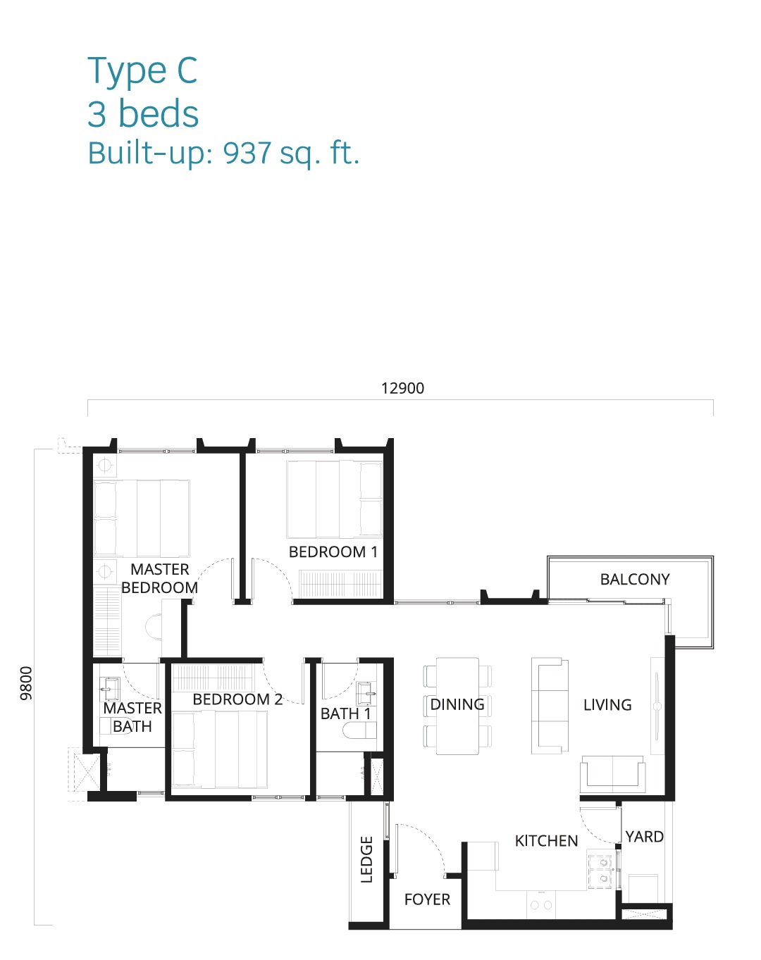 Stellaris-Riana-Dutamas-Unit-Layout-Type-C | New Launch KL & PJ