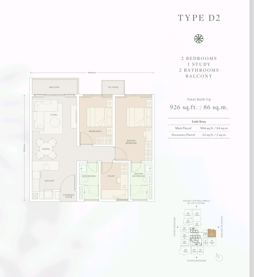 Parkside-Residences-Unit Layout-Type-D2 | New Launch KL & PJ